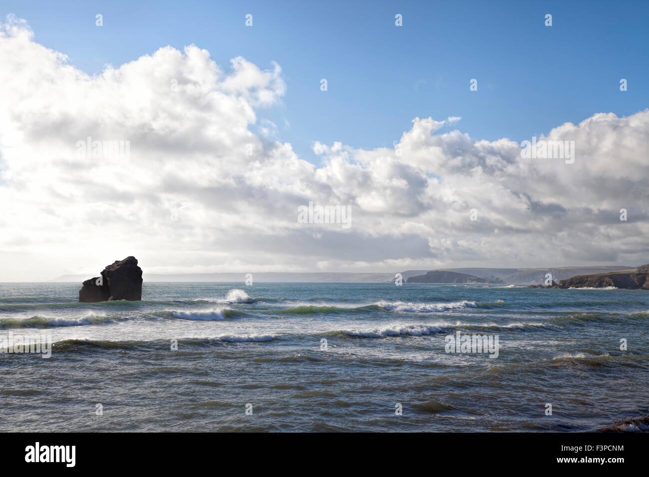Thurlestone Rock, Devon, England Stock Photo - Alamy