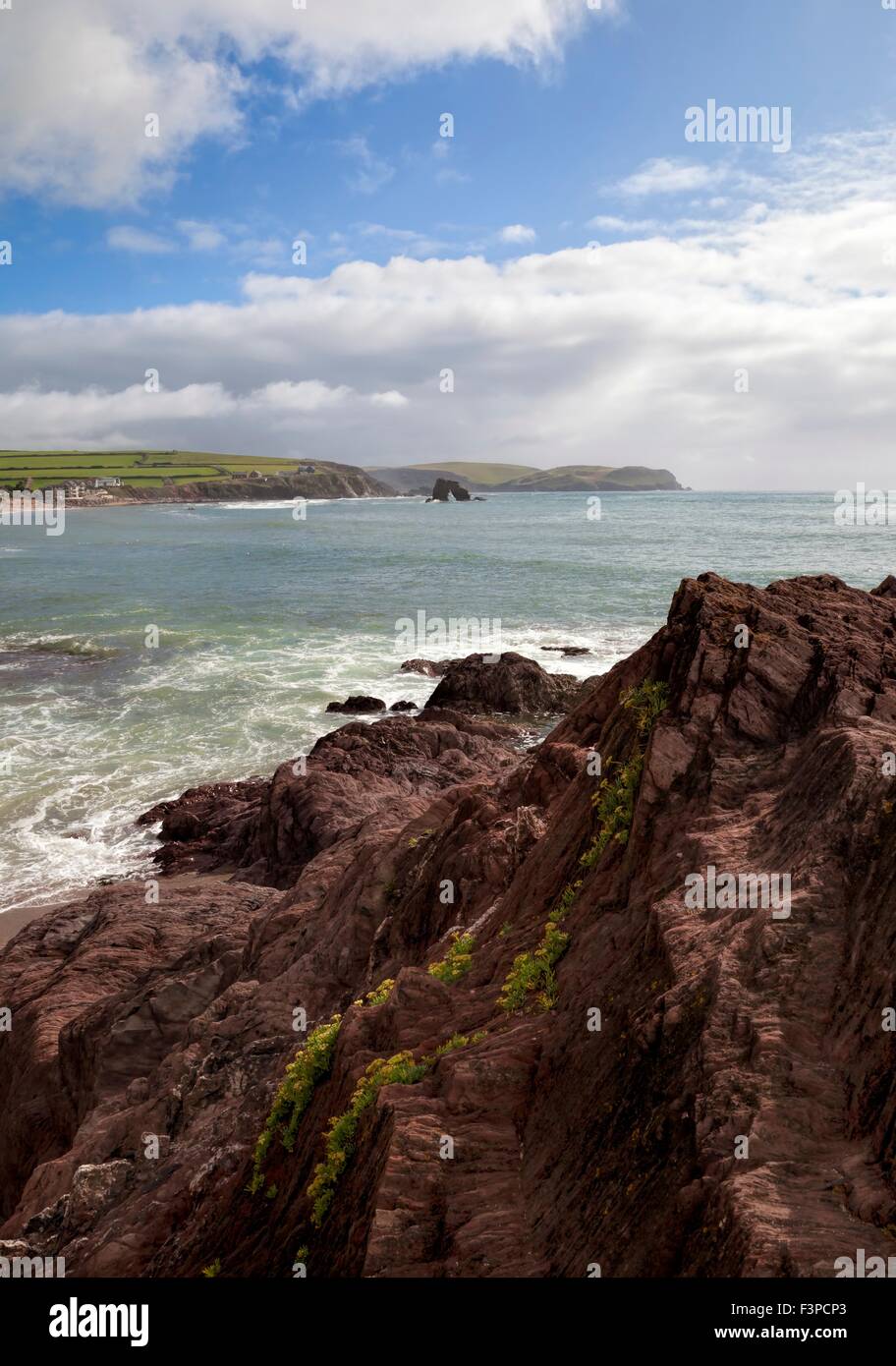 Thurlestone beach south devon england hi-res stock photography and ...