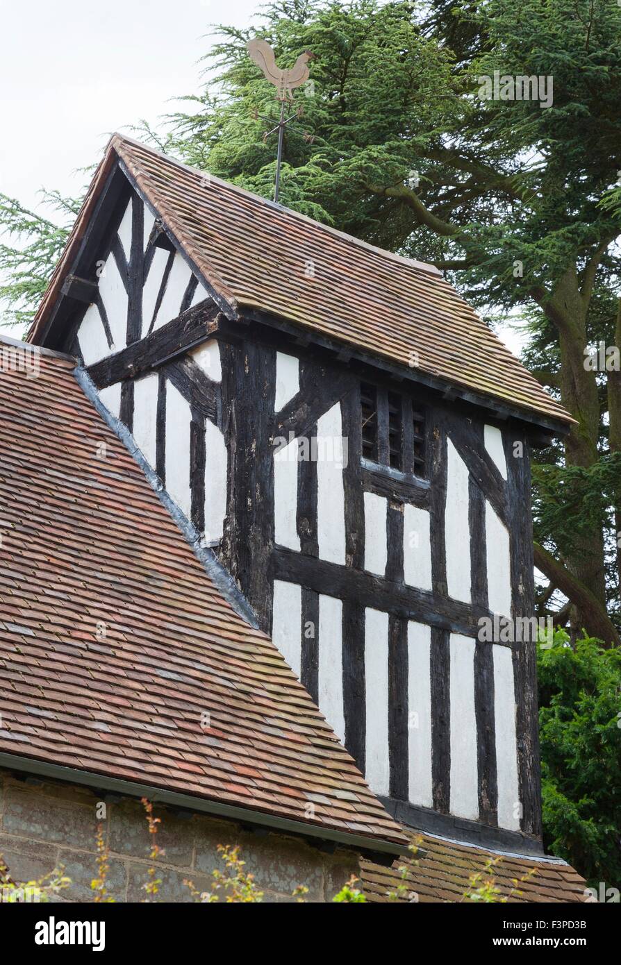 Wooden Bell Tower at Kington, Worcestershire, England Stock Photo - Alamy