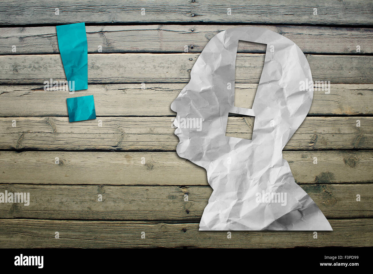 Paper people symbols wood deck background human man head hi-res stock ...