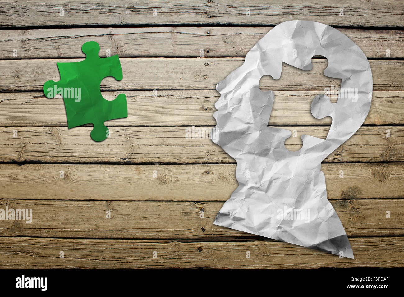 Paper people symbols wood deck background human man head hi-res stock ...