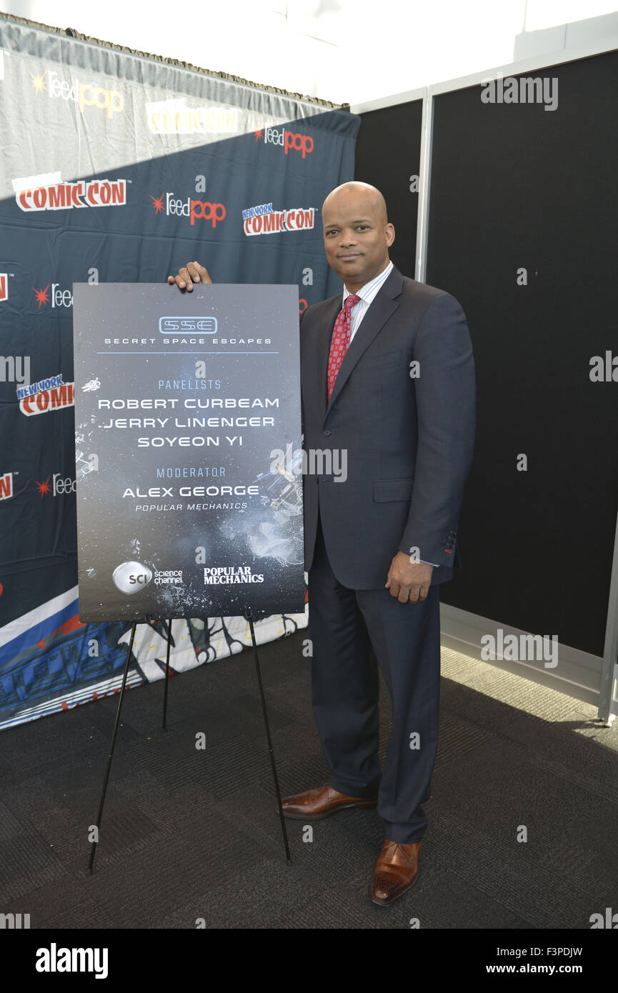 New York City, New York, USA. 10th Oct, 2015. Astronaut Robert (Beamer ...
