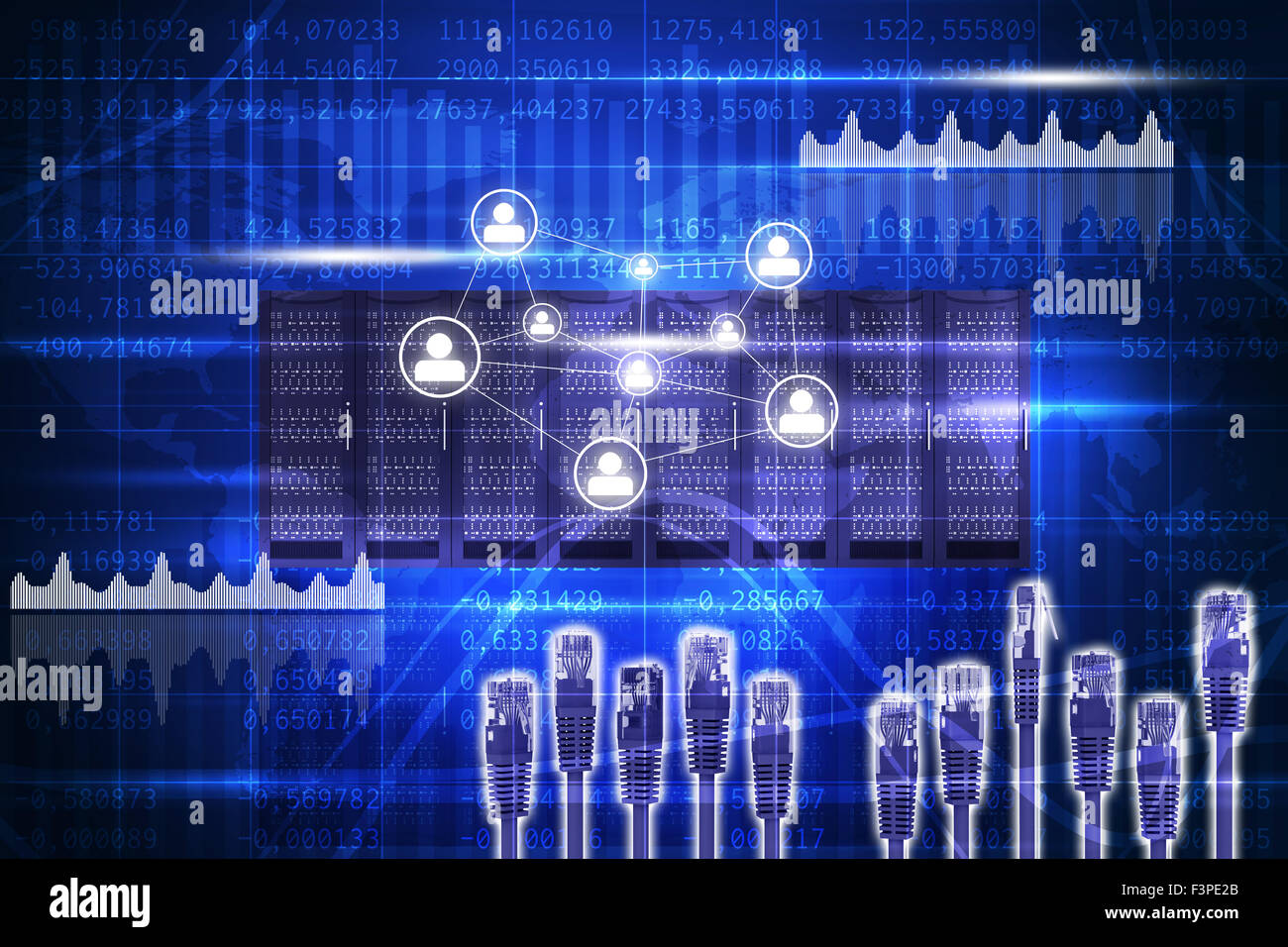 Abstract background with wires Stock Photo - Alamy