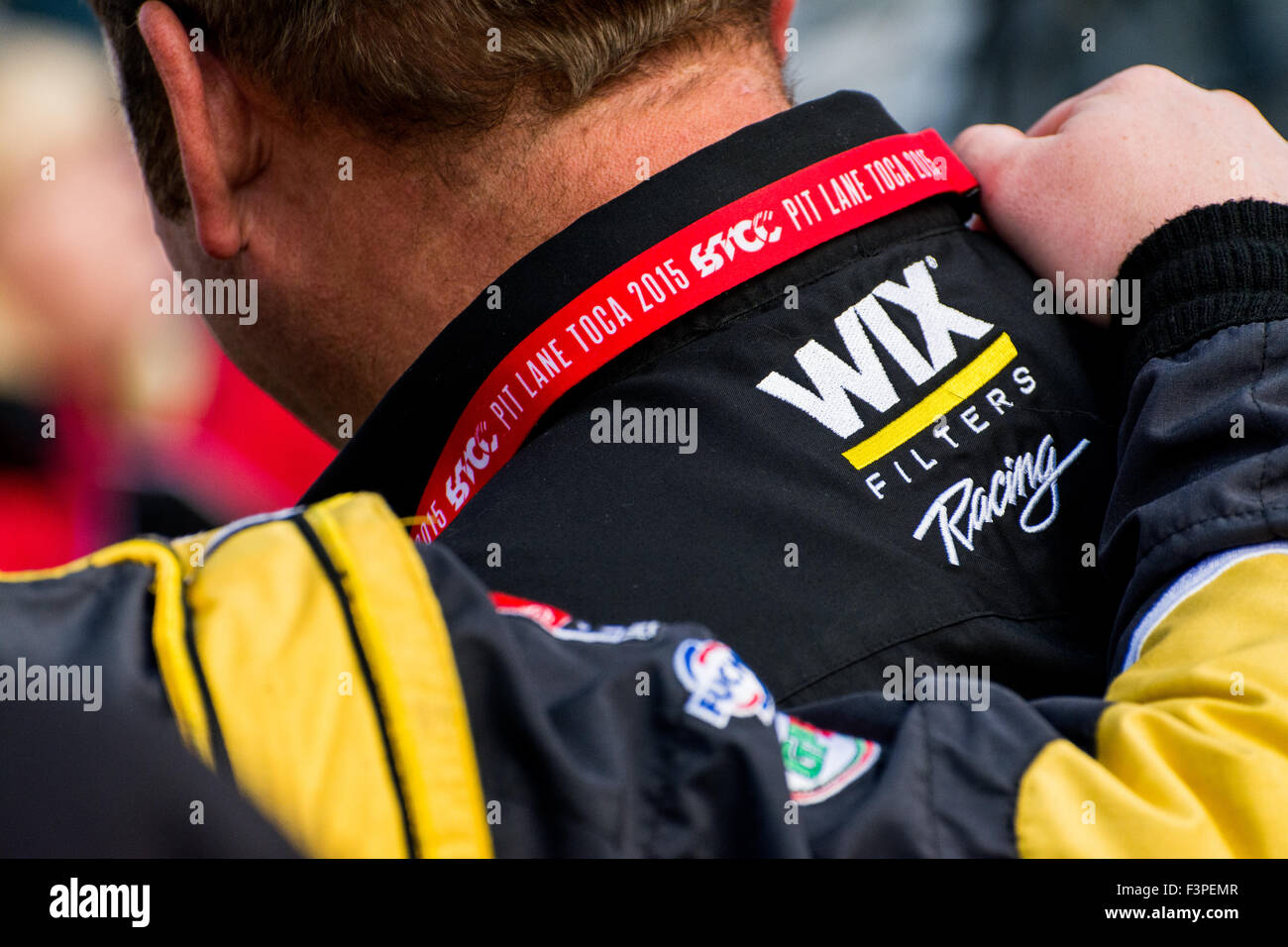 Fawkham, Kent, UK. 11th October, 2015. Adam Morgan and WIX Racing after ...
