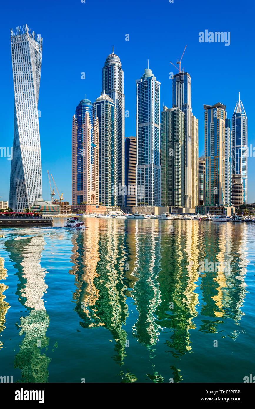 Skyscrapers in Dubai Marina. UAE Stock Photo - Alamy