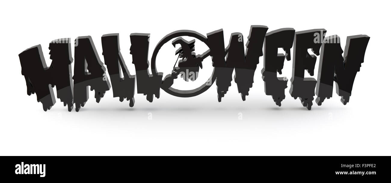 halloween text symbol 3d Stock Photo - Alamy