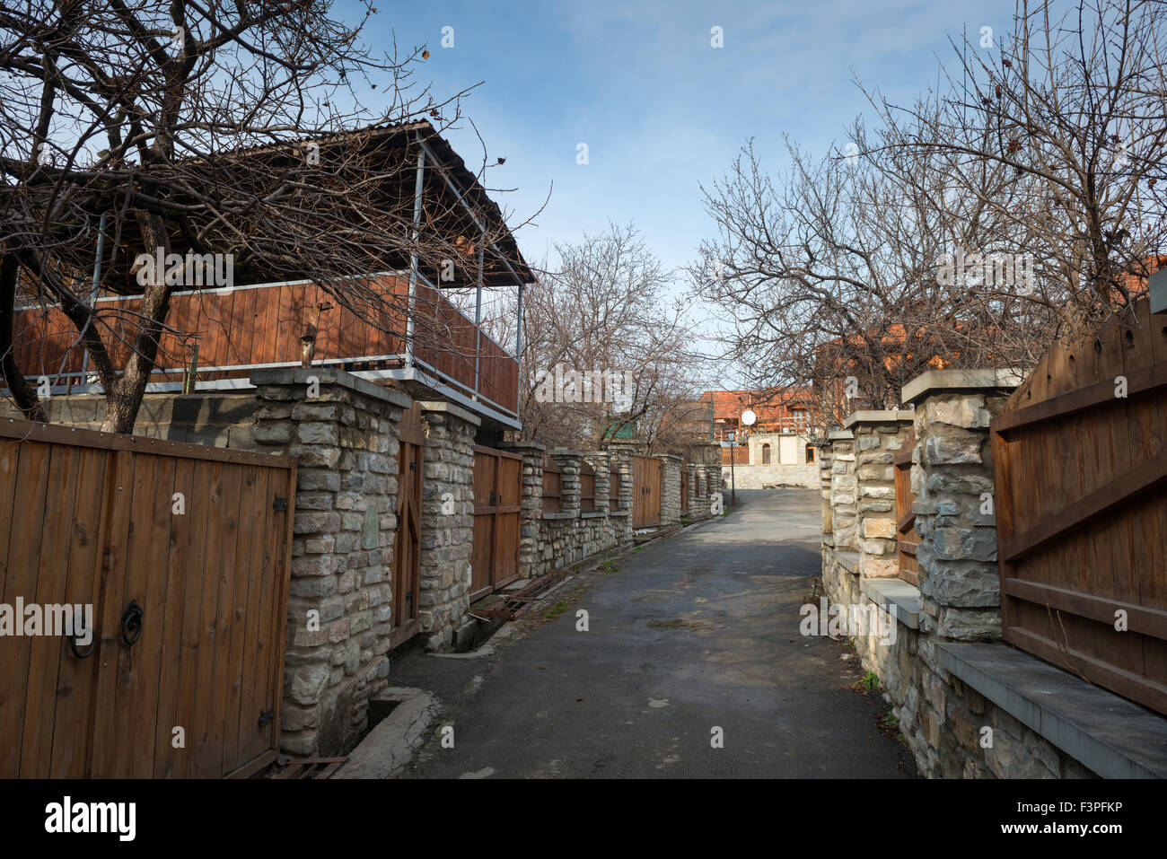 Old town architecture in Mtskheta - the old capital of Georgia Stock ...