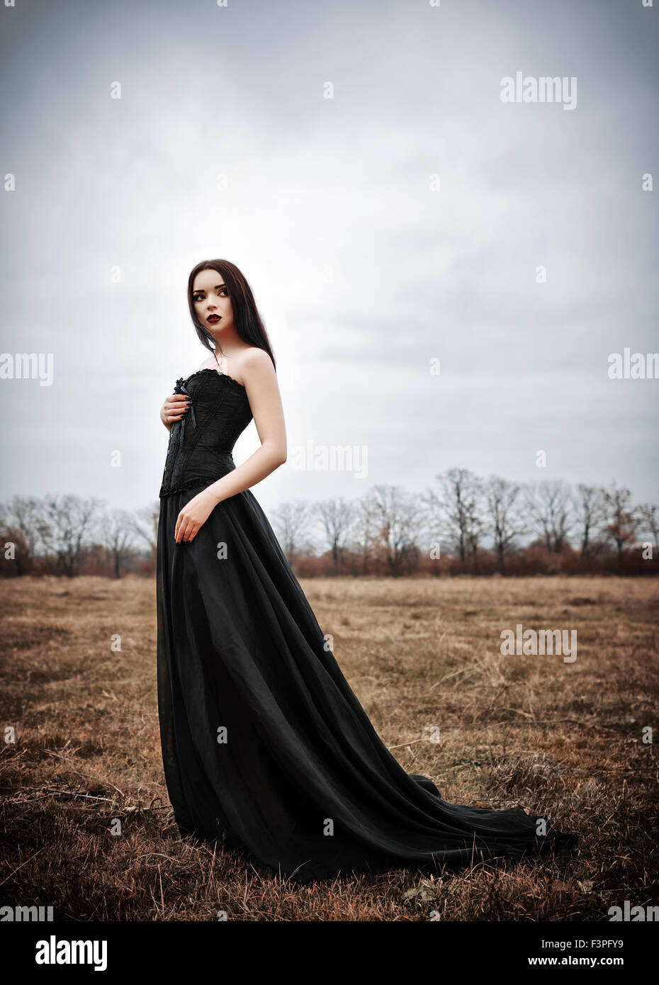 Goth girl skirt hi-res stock photography and images - Alamy