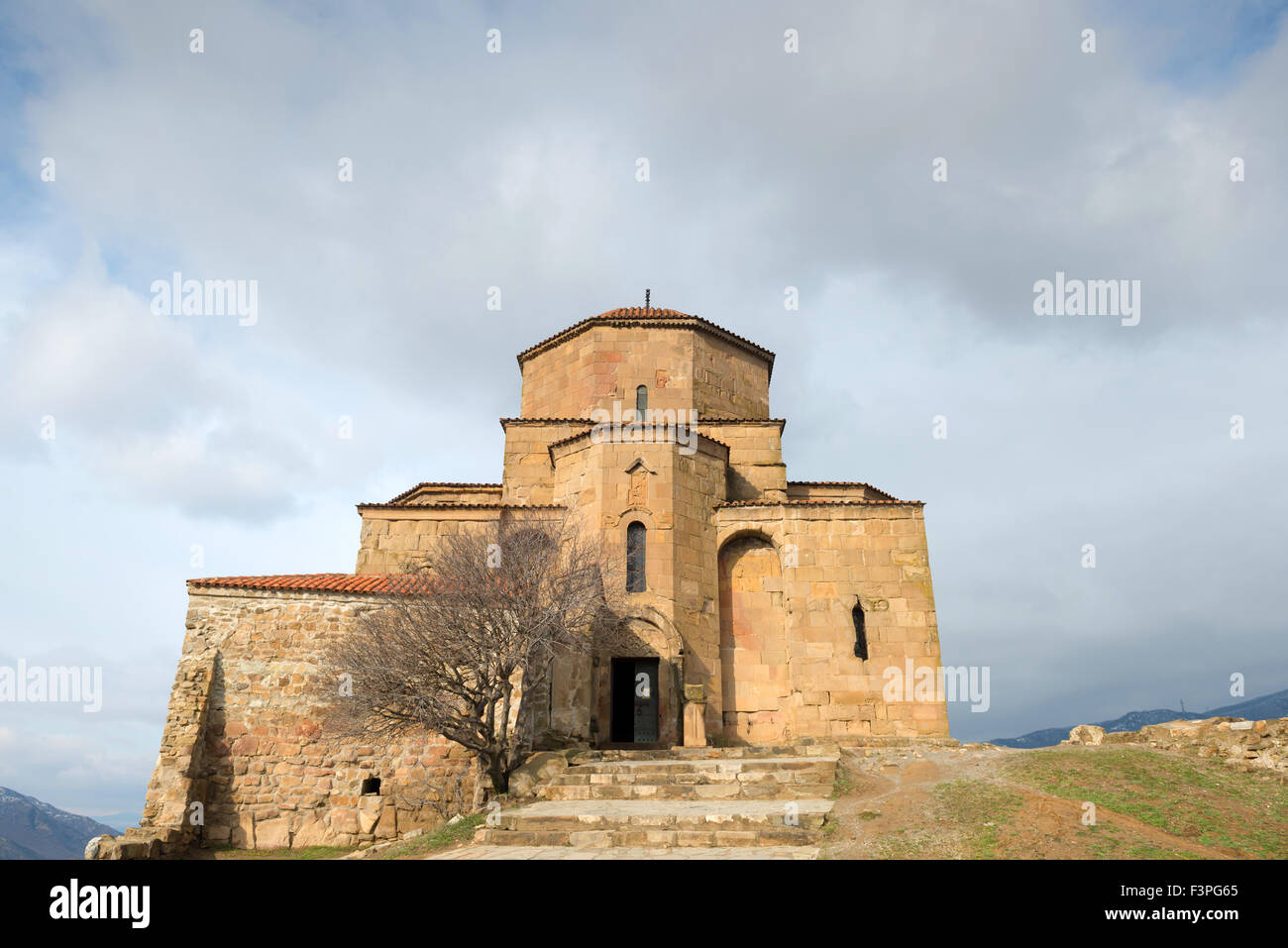 Jvari Orthodox Monastery in Mtskheta - the old capital of Georgia Stock ...