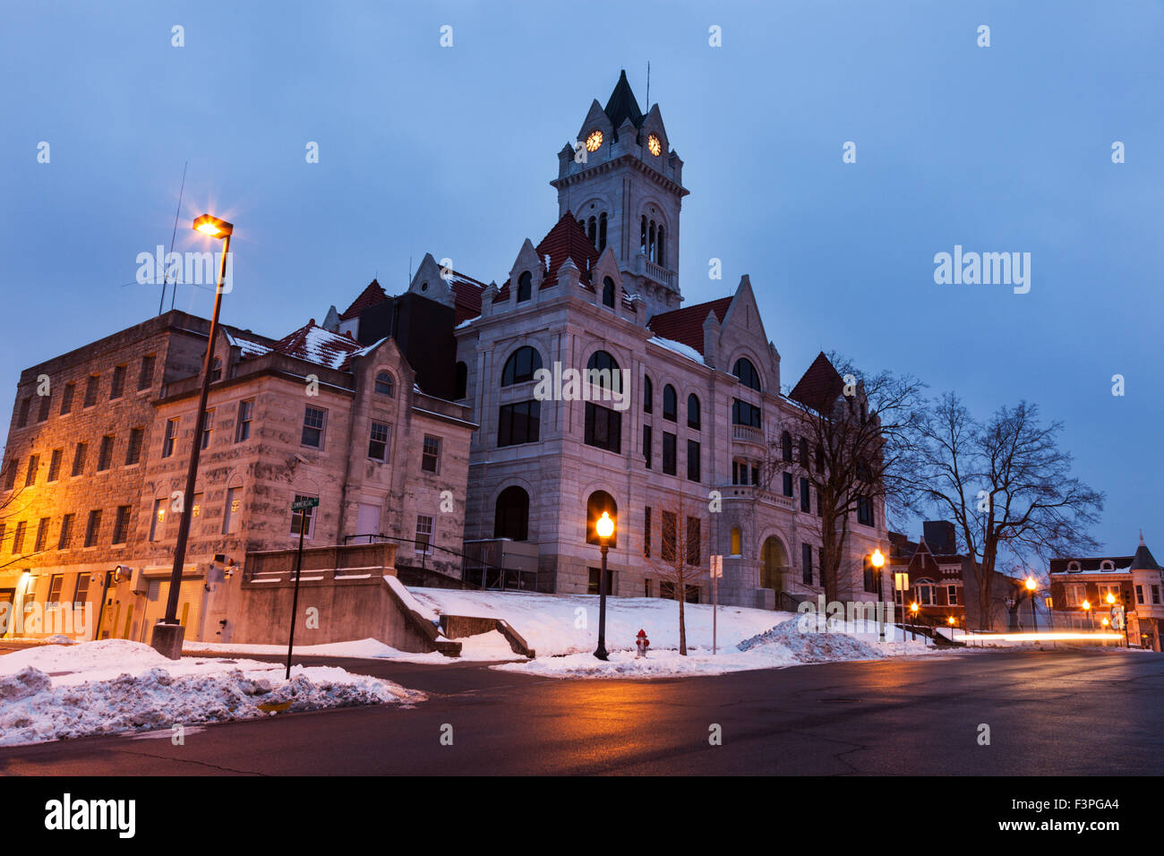 Cole County Courthouse in Jefferson City, Missouri at sunrise Stock ...