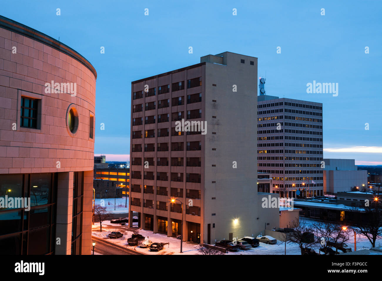 Architecture of Topeka at sunrise. Topeka, Kansas, USA Stock Photo - Alamy