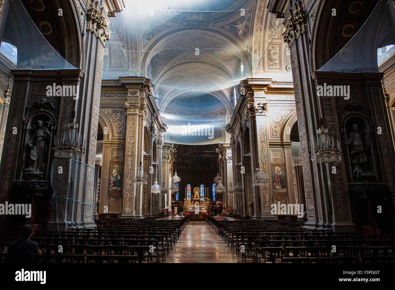 Italy, Emilia Romagna, Ferrara, cathedral, Duomo di San Giorgio Stock ...