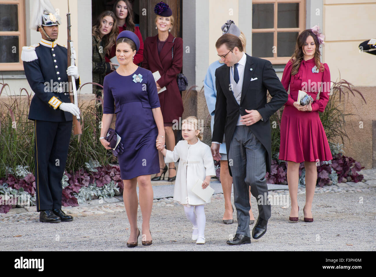Stockholm Sweden. Sunday, 11th October. The Swedish Royal Family ...