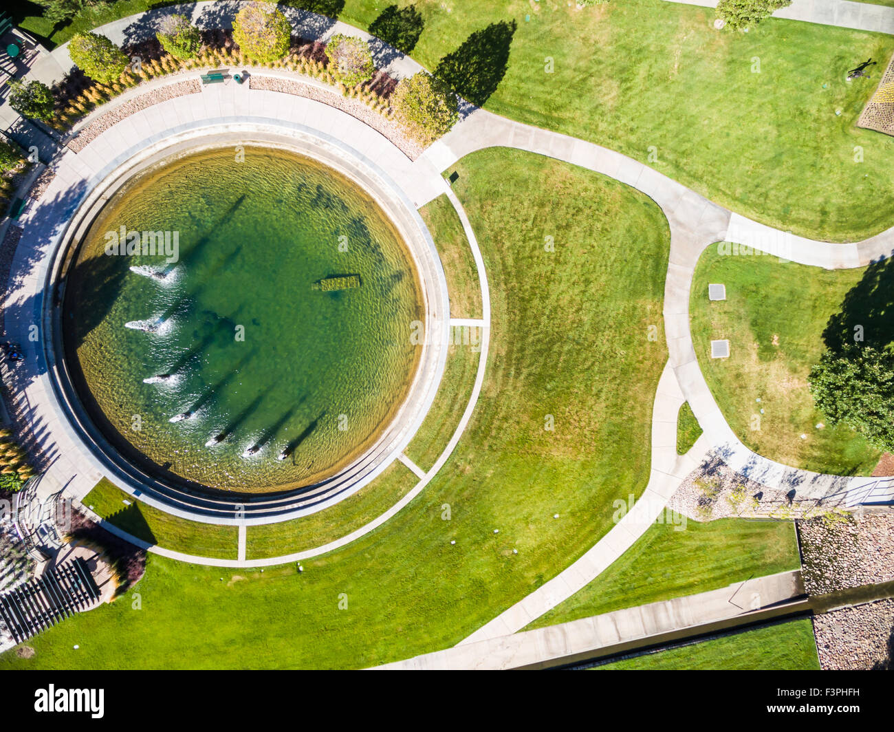 Round settlement aerial hi-res stock photography and images - Alamy