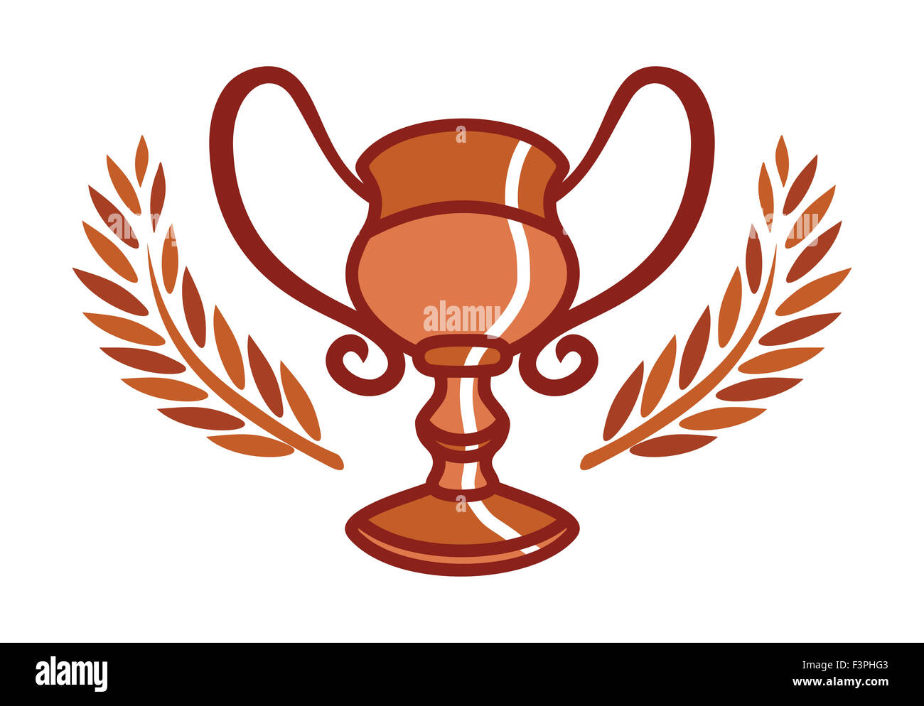 Vector illustrations of the goblet Stock Photo - Alamy