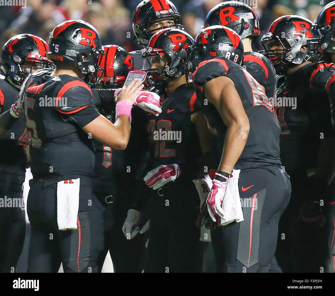 October 10, 2015: Quarterback Chris Laviano (5) of the Rutgers Scarlet ...