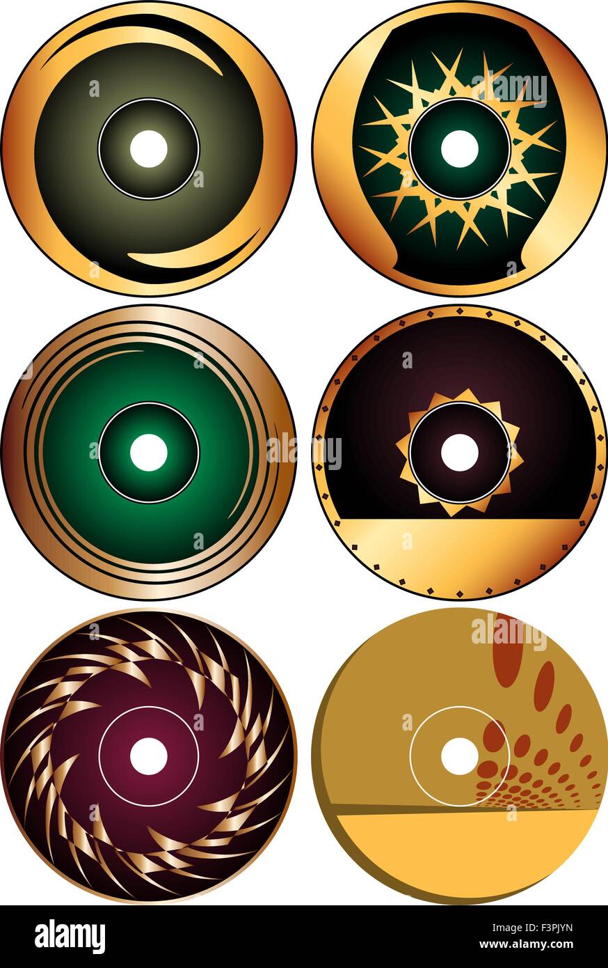 Gold metal inlay Stock Vector Images - Alamy