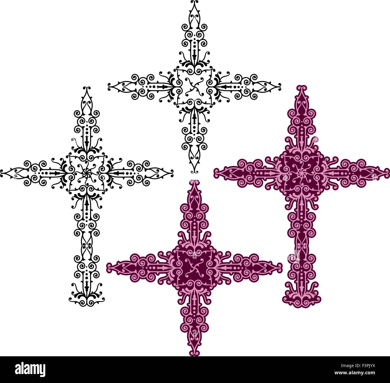 Christian Cross Design Vector Art Stock Vector Image & Art - Alamy