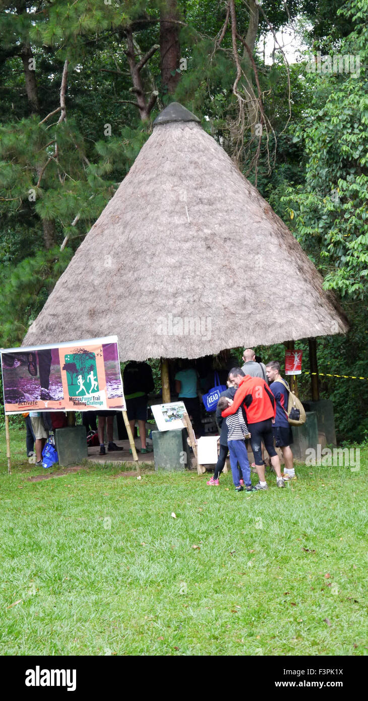 Mpigi, Uganda. 11th October 2015. Eco-tourists having fun at Mpanga ...