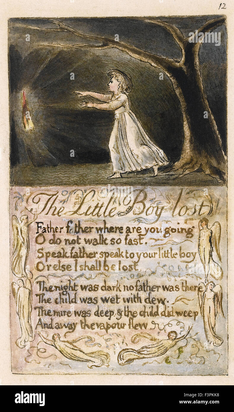 William BLake - The Little Boy Lost Stock Photo - Alamy
