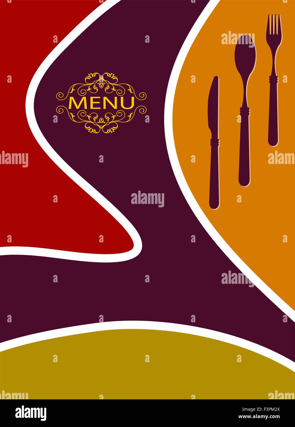 Menu Card Design Template Vector Art Stock Vector Image & Art - Alamy