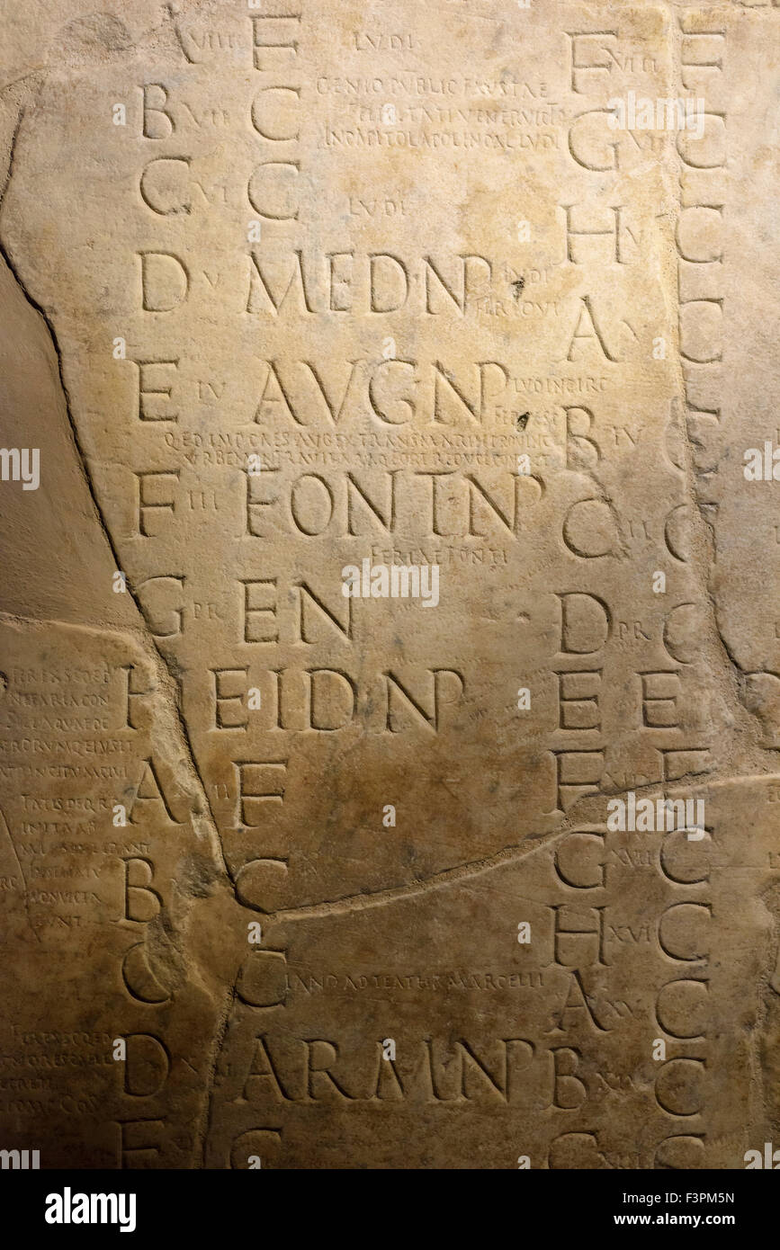 Fasti roman calendar hi-res stock photography and images - Alamy