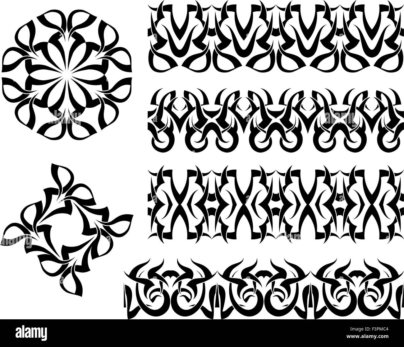Tattoo Arm Band Set Vector Art Stock Vector Image & Art - Alamy
