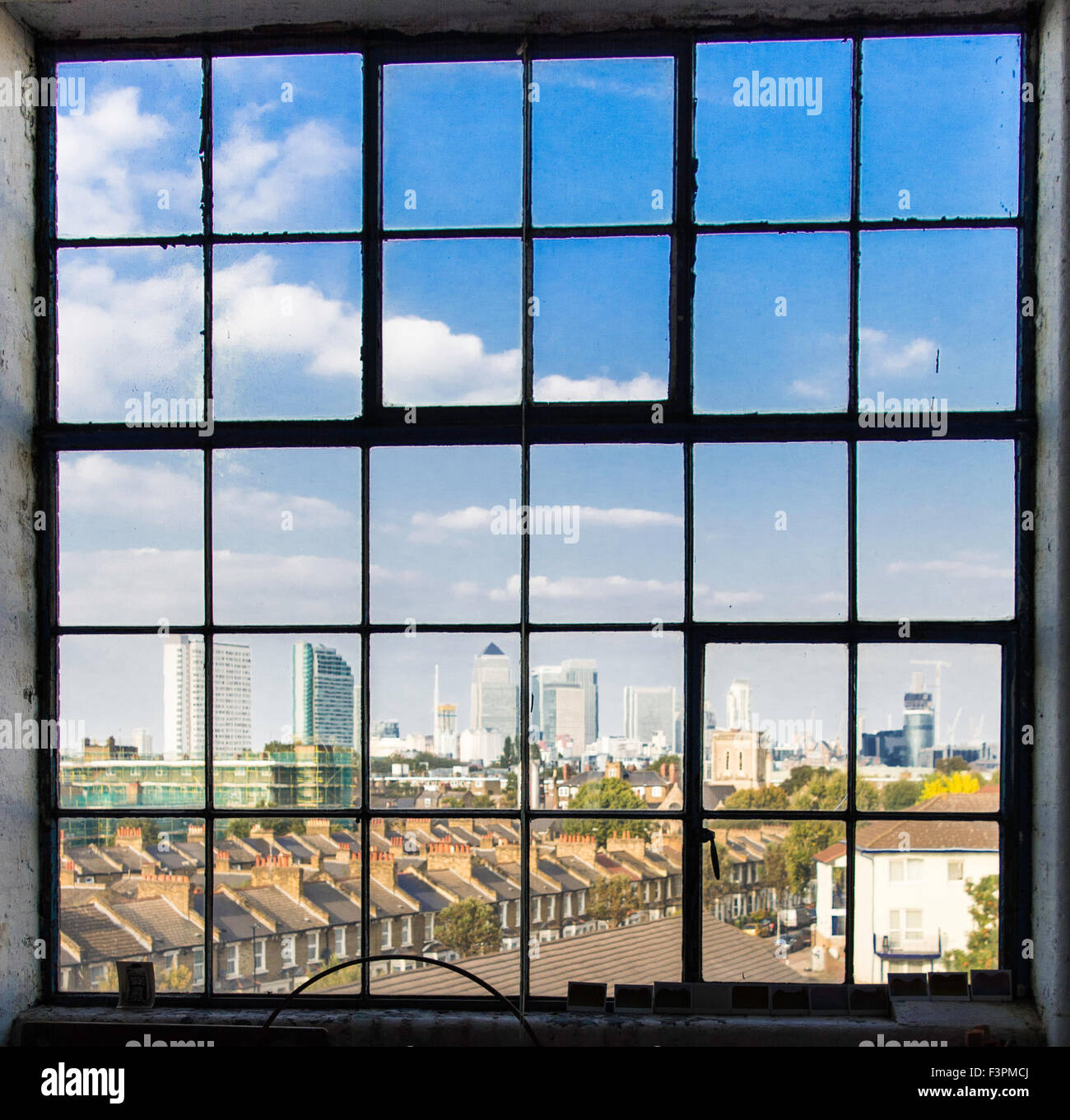 The City of London skyline as seen from Deptford, London, SE8 Stock ...