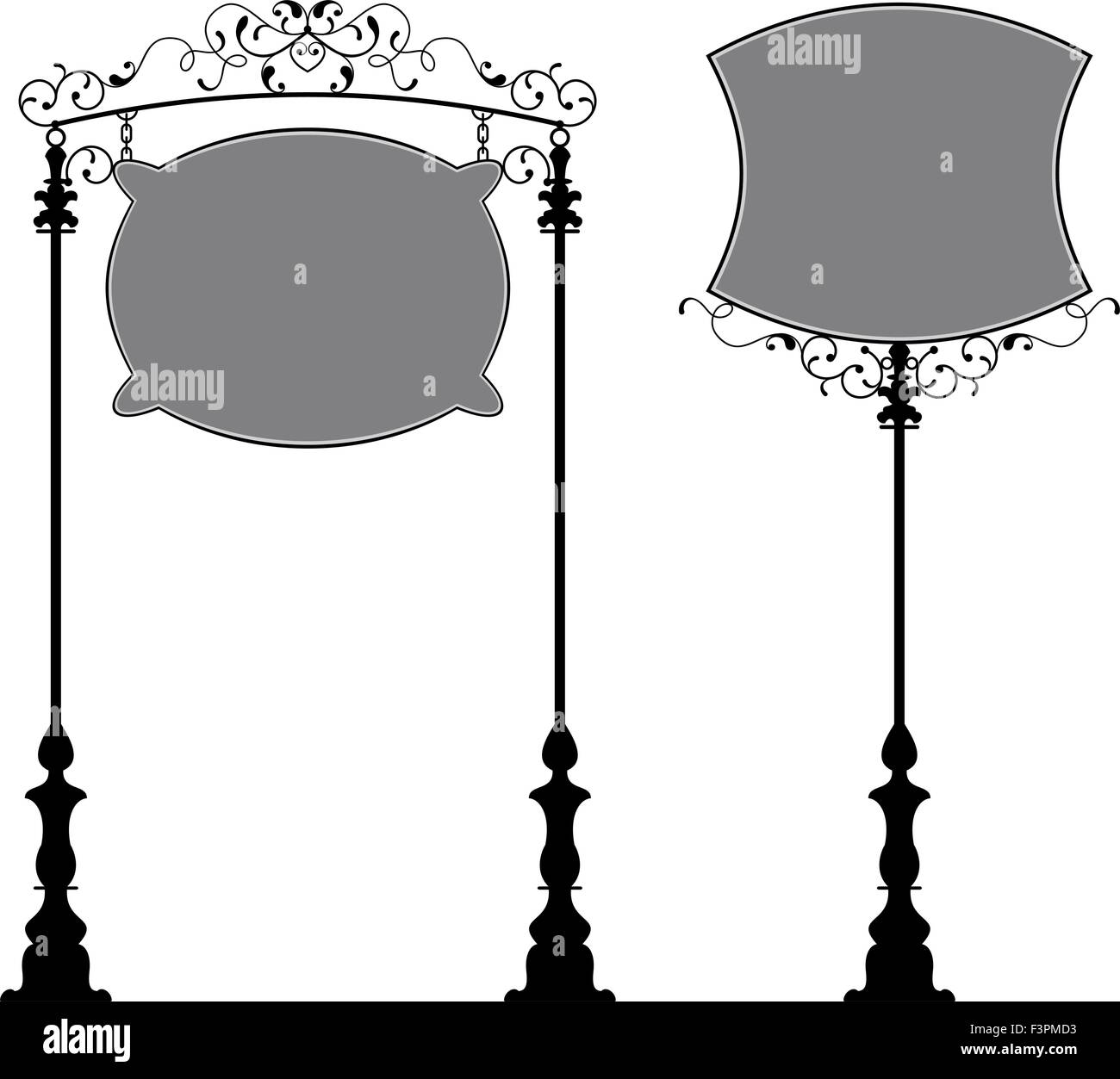 Wrought Iron Signage Vector Art Stock Vector Image & Art - Alamy
