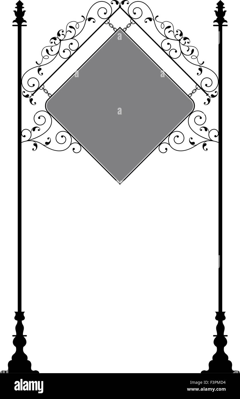 Wrought Iron Signage Vector Art Stock Vector Image & Art - Alamy