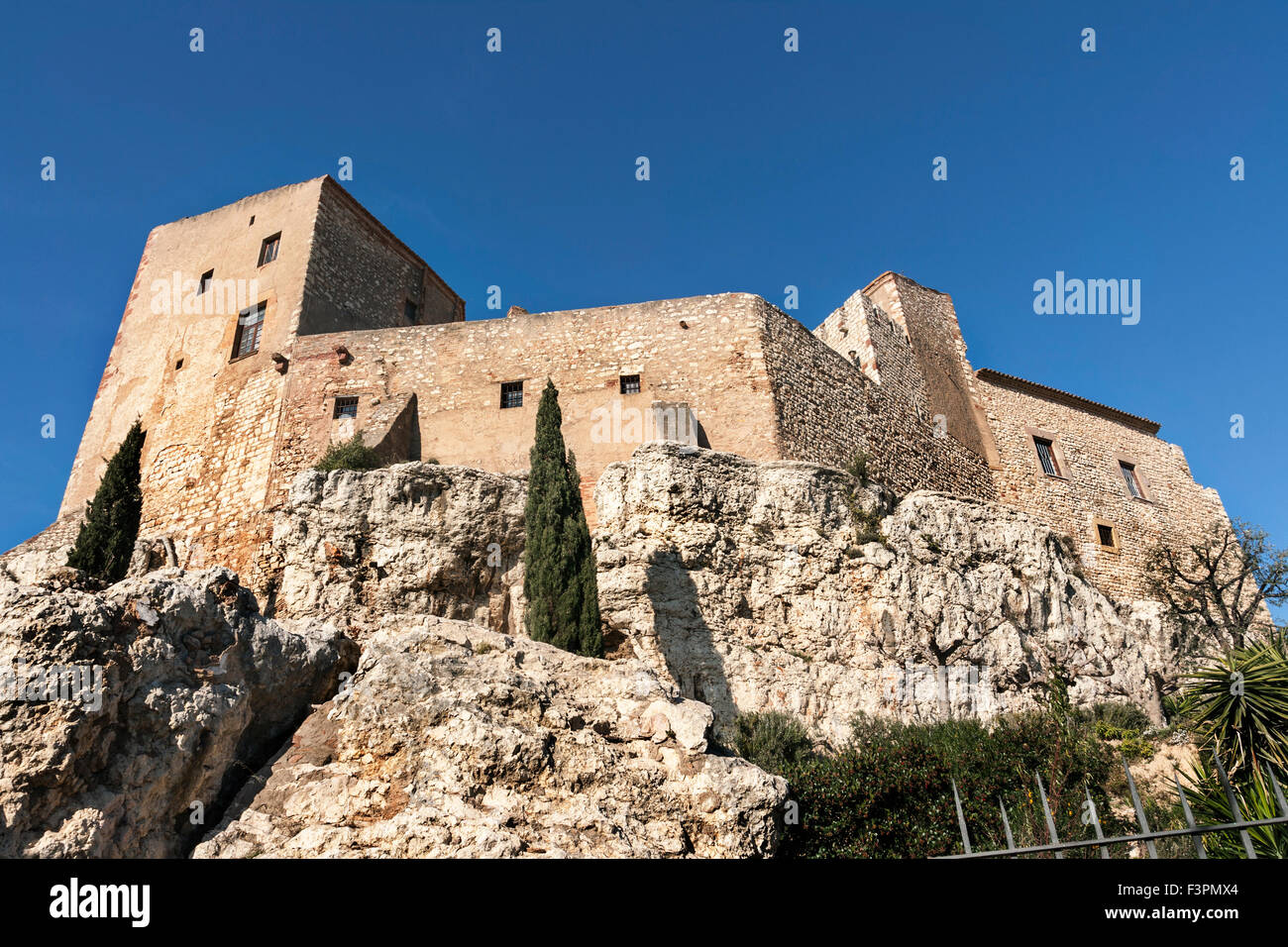 El Papiol castle Stock Photo - Alamy