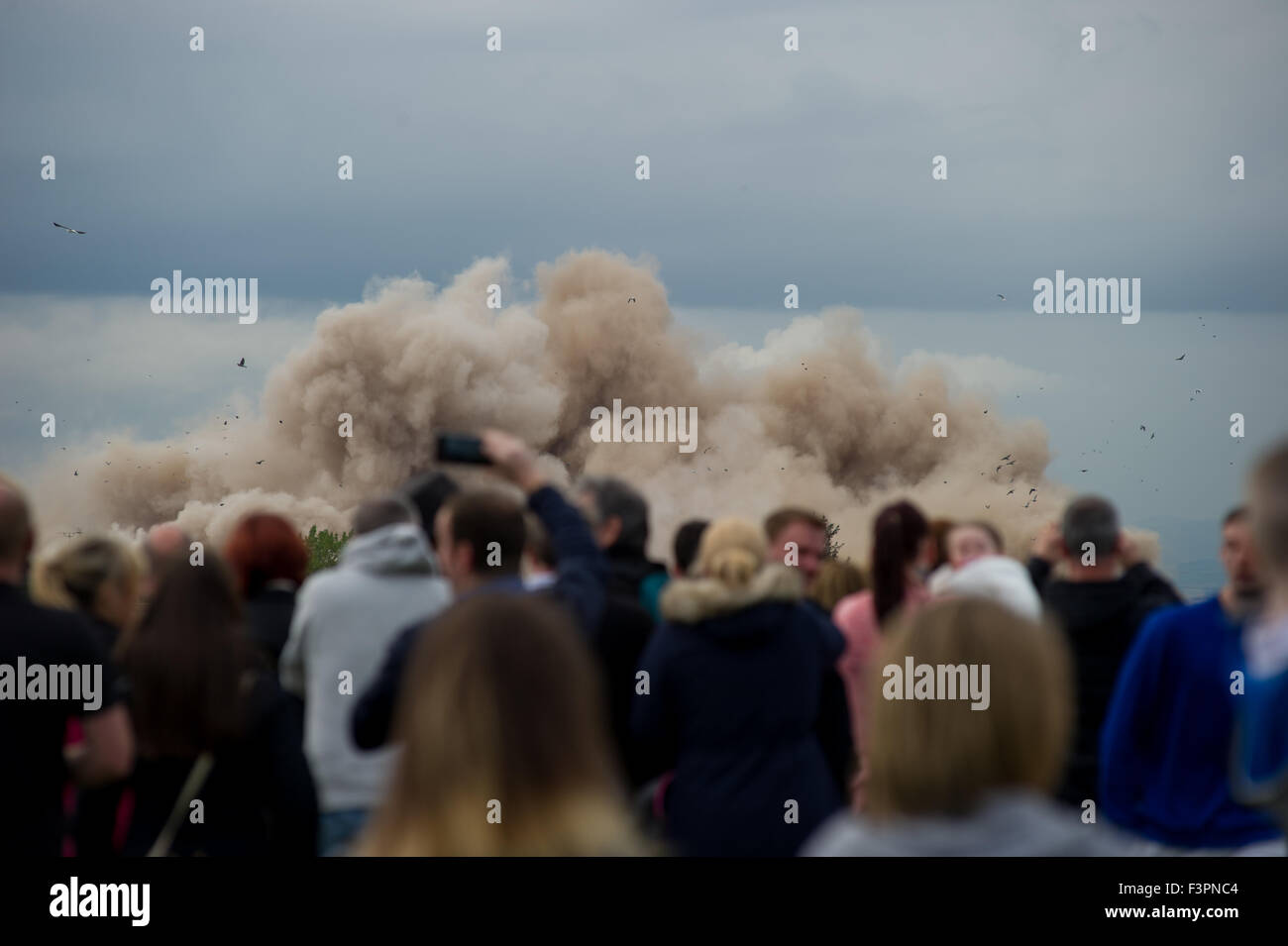 Glasgow, Scotland 11th of October 2015. Several people gathered at ...