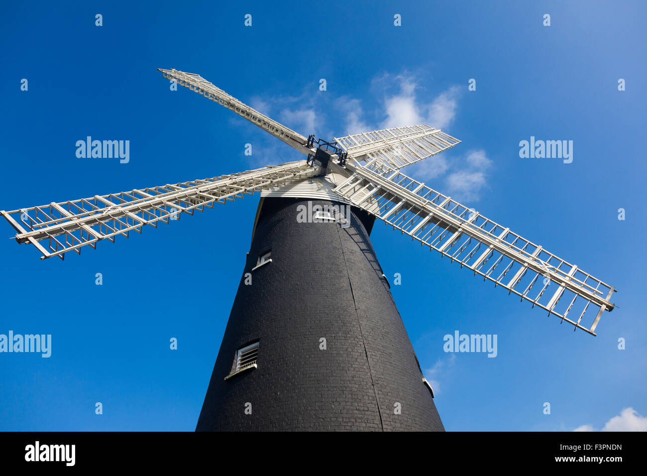 Shirley Windmill. A tower windmill now located in a residential estate ...