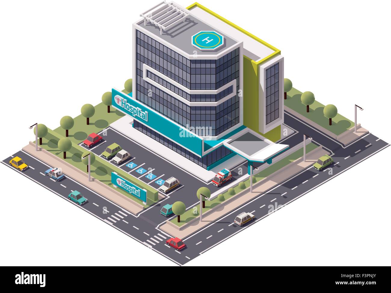 Rescue service isometric set hi-res stock photography and images - Alamy