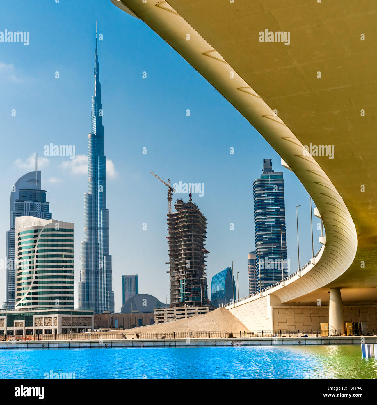 Dubai skyline at dusk, UAE Stock Photo - Alamy