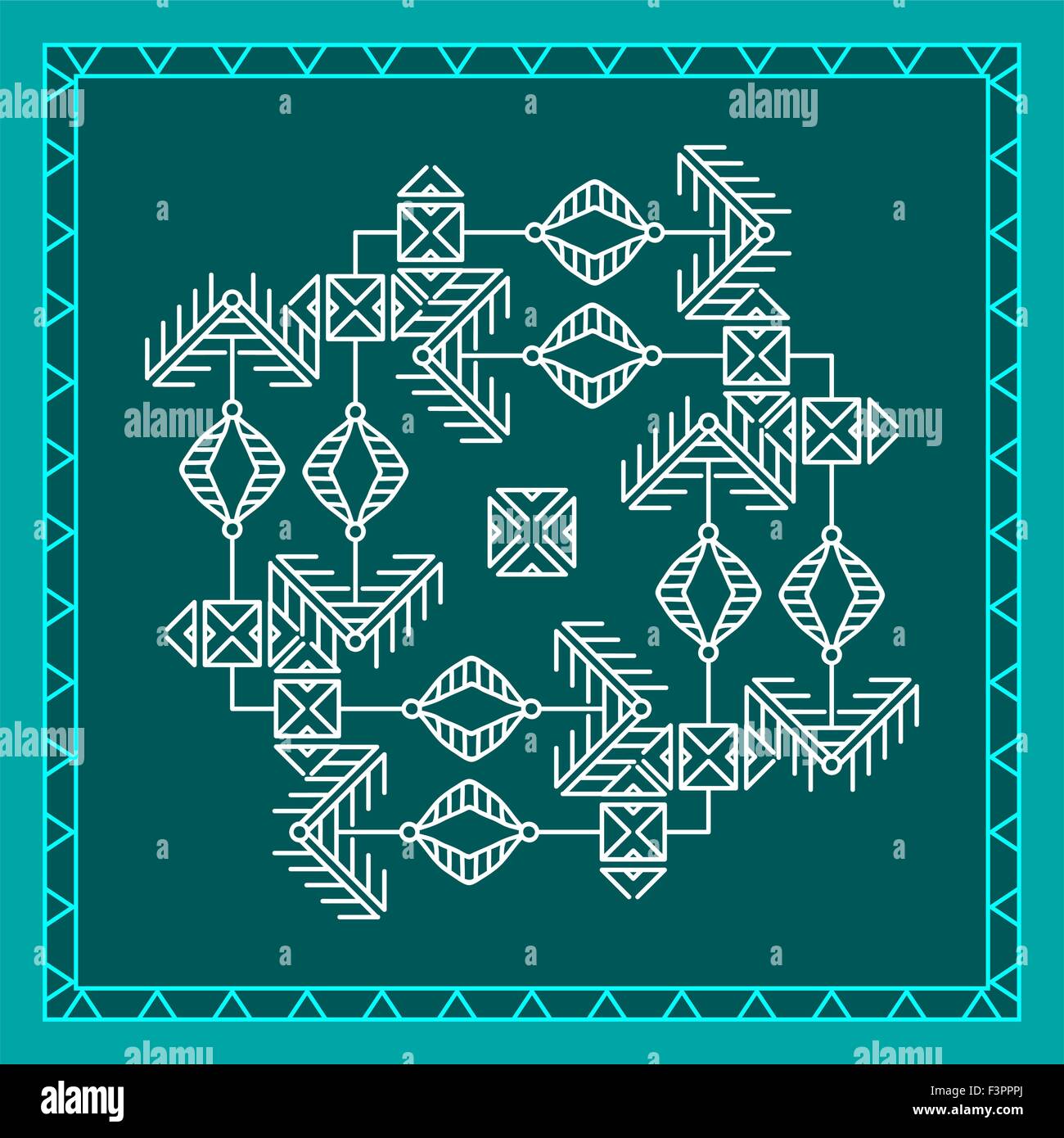 Folk, Tribal Design, Motif, Wall Painting Vector Art Stock Vector Image ...