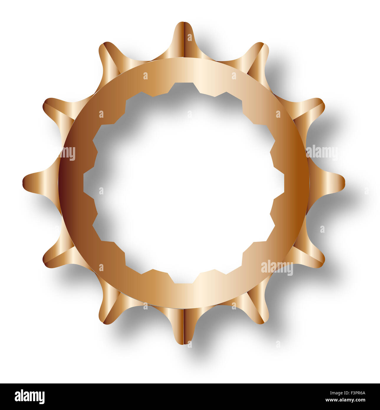 The rear driven cog of a bicycle Stock Photo - Alamy