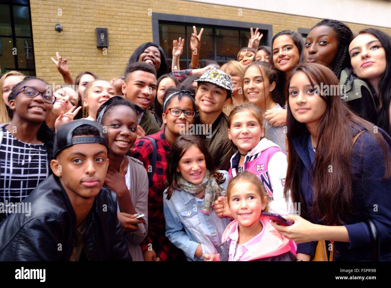 Disney star Zendaya Coleman with fans outside a London hotel Featuring ...