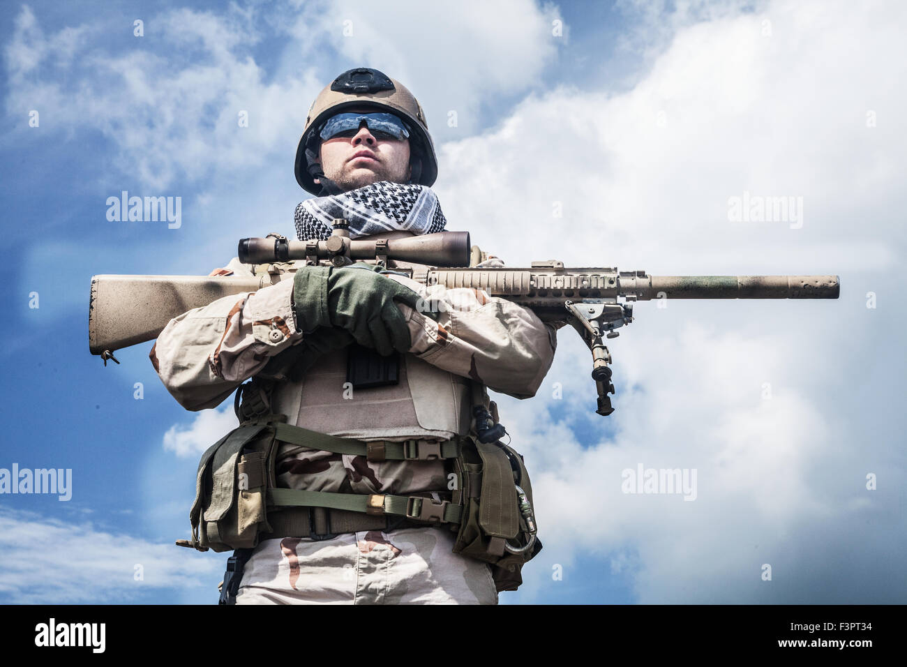 Navy SEAL in action Stock Photo - Alamy