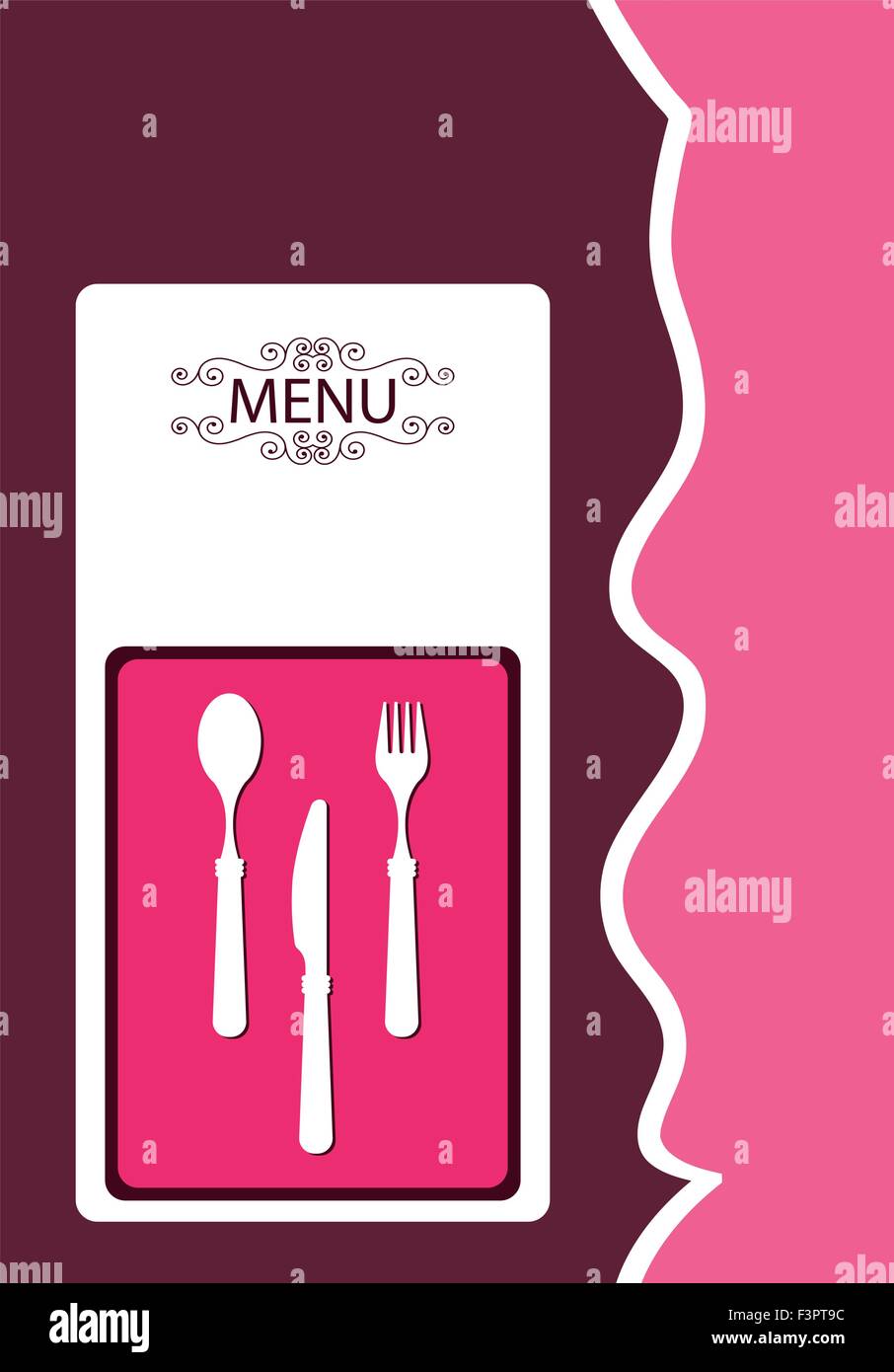 Menu Card Design Template Vector Art Stock Vector Image & Art - Alamy