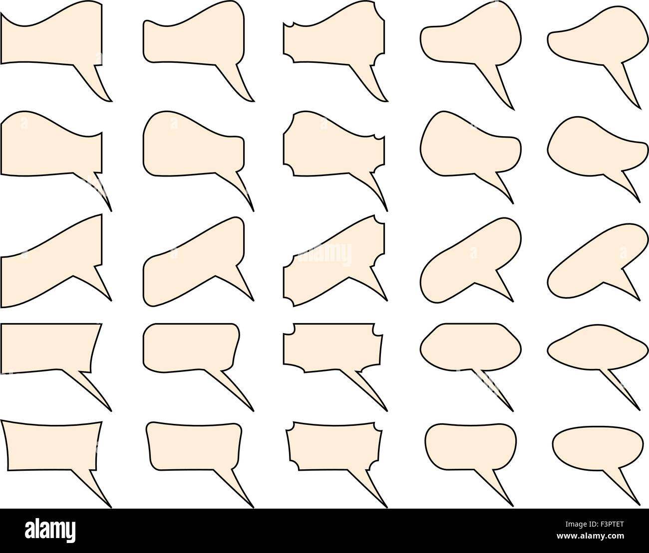 Thought, Speech Bubbles Set Vector Art Stock Vector Image & Art - Alamy