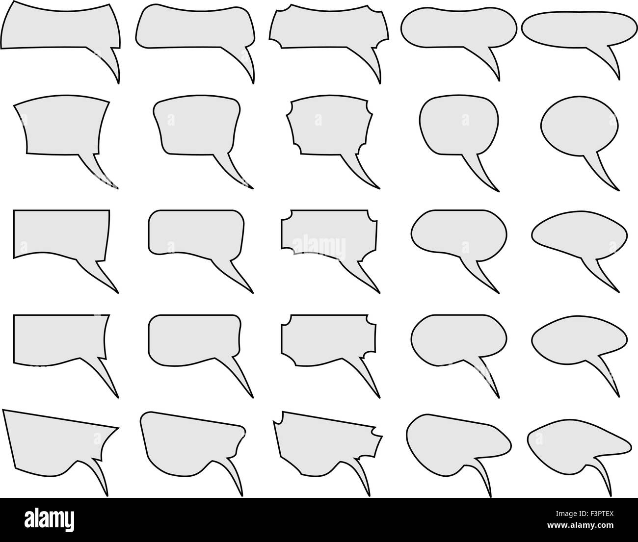 Thought, Speech Bubbles Set Vector Art Stock Vector Image & Art - Alamy