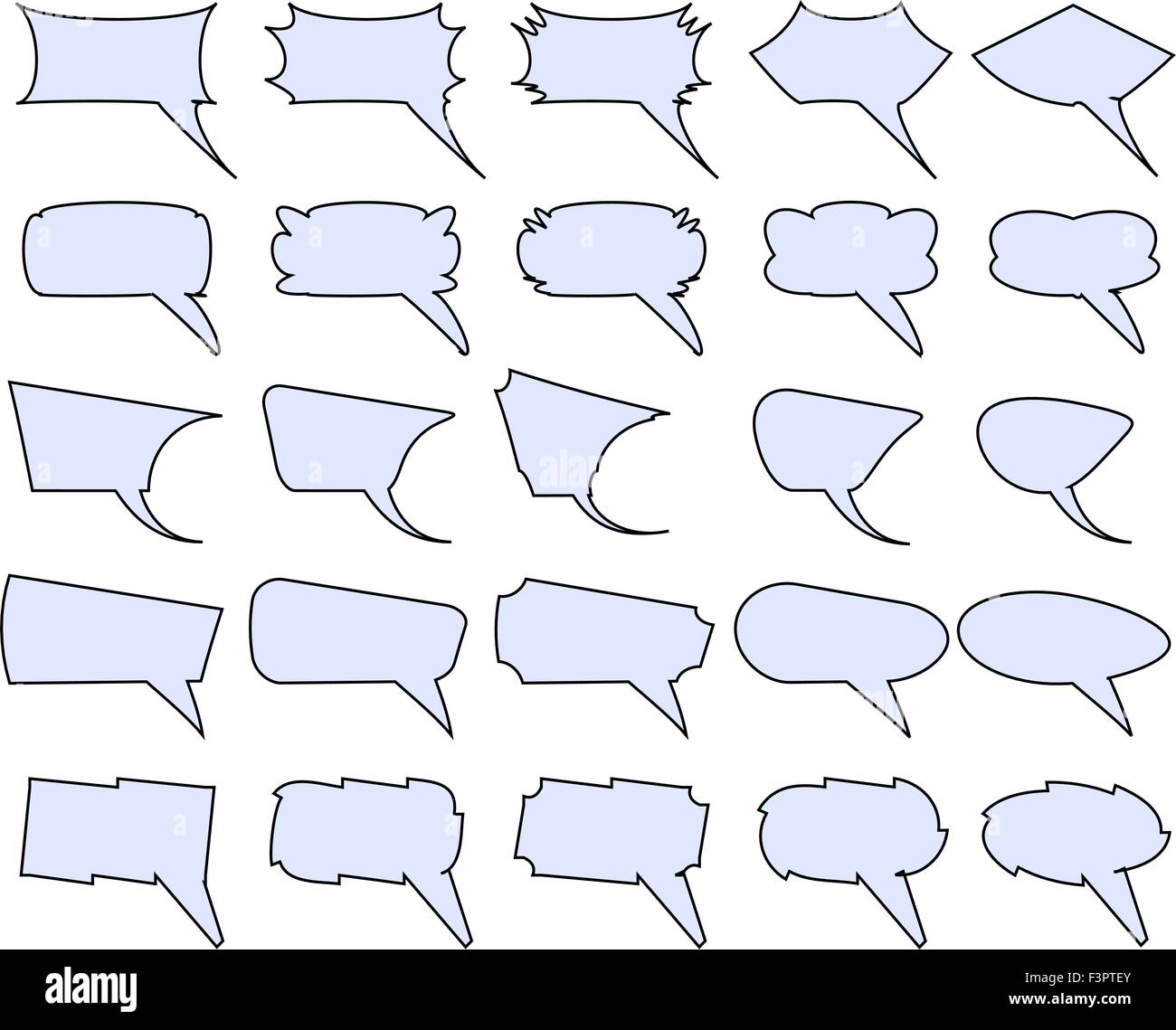 Thought, Speech Bubbles Set Vector Art Stock Vector Image & Art - Alamy