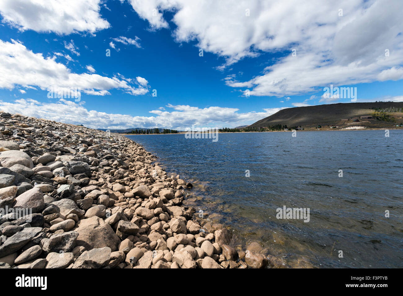 Dam; Quinette Point; Lake Granby; Colorado; USA Stock Photo - Alamy