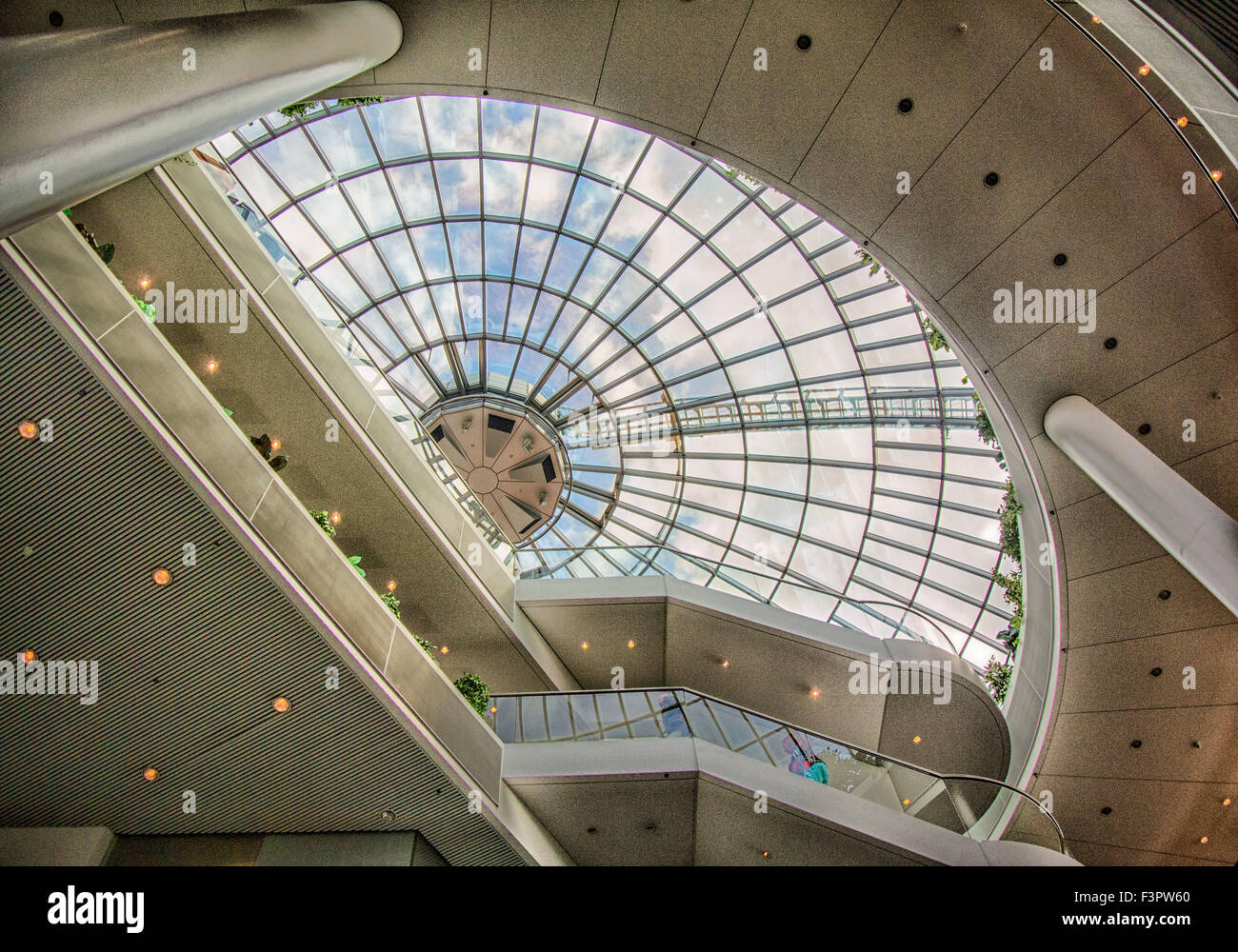 July 29, 2015 - Reykjavik, Iceland - The futuristic interior ...