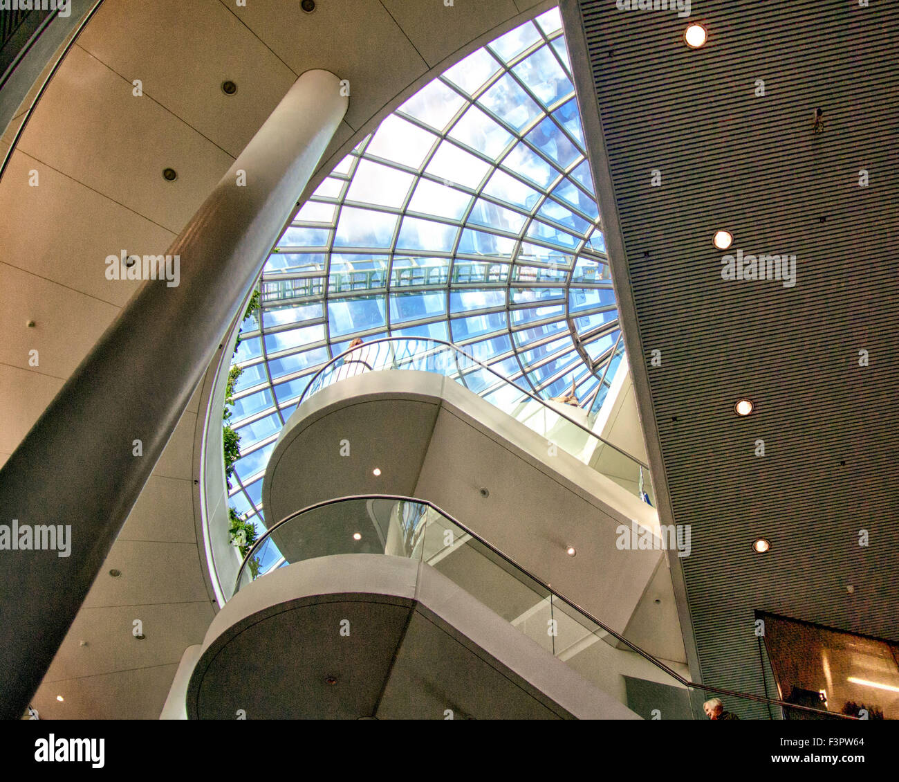 July 29, 2015 - Reykjavik, Iceland - The futuristic interior ...