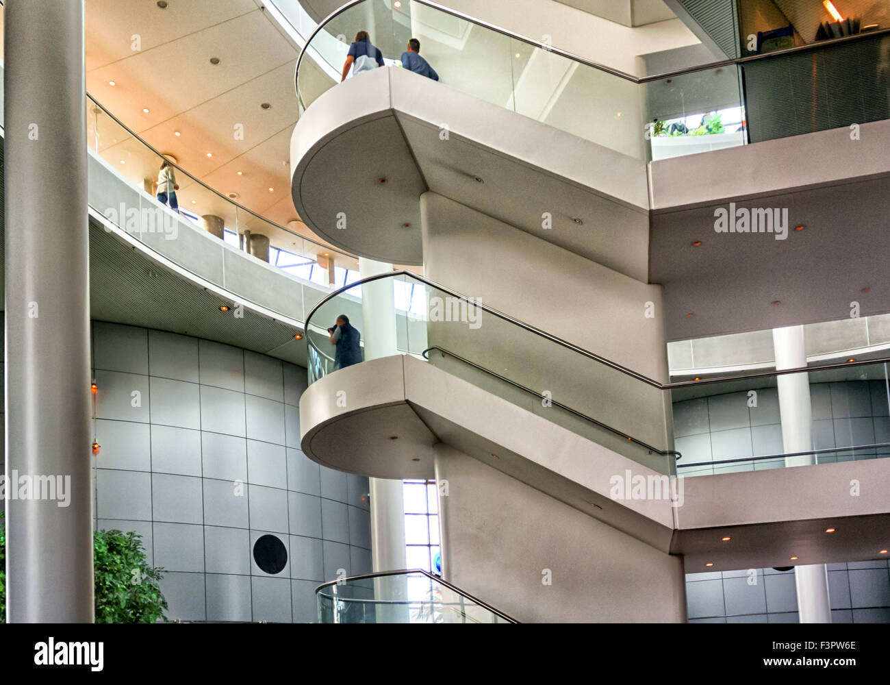 July 29, 2015 - Reykjavik, Iceland - The futuristic interior ...