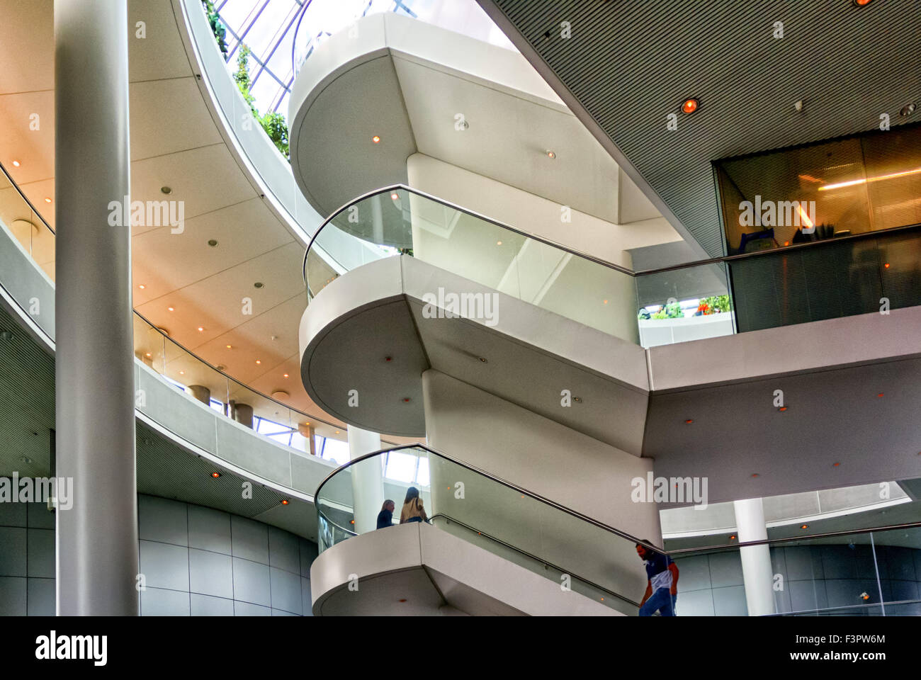 July 29, 2015 - Reykjavik, Iceland - The futuristic interior ...
