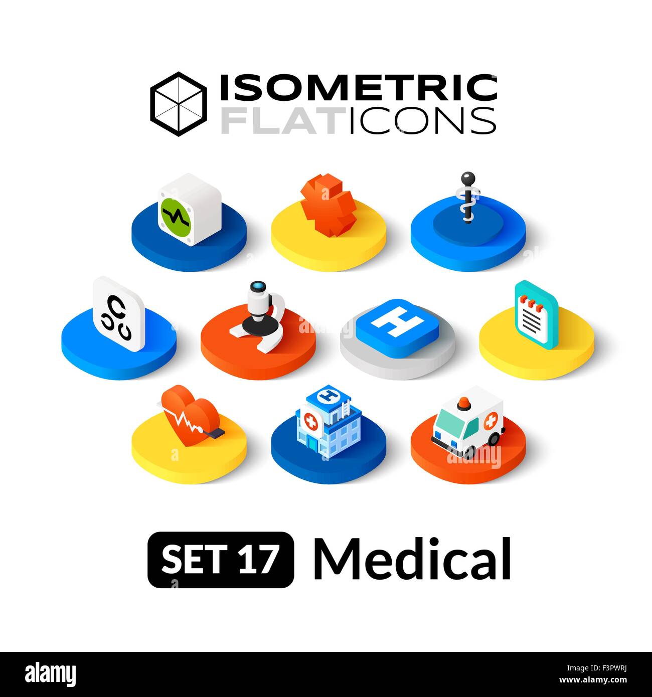 Isometric flat icons set 17 Stock Vector Image & Art - Alamy