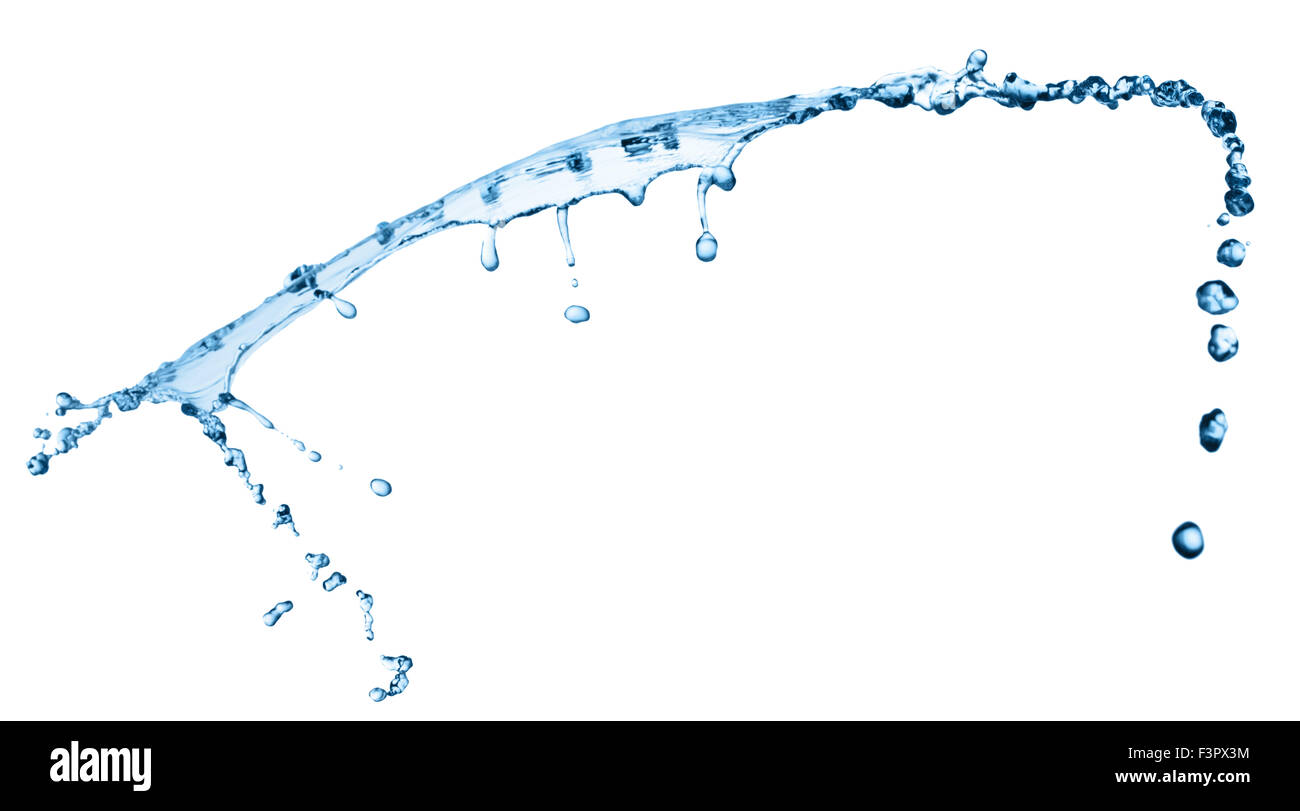 water splash isolated on the white background Stock Photo - Alamy